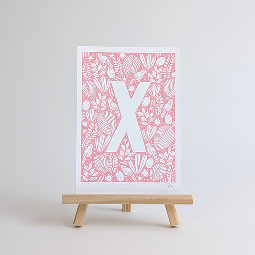LETTER X - SCREEN PRINT | Laurie Hastings
