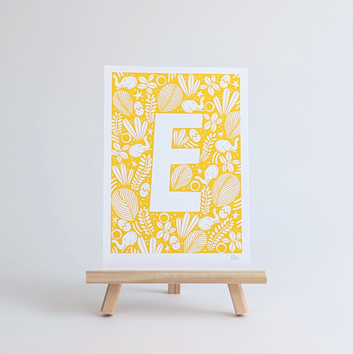 LETTER E - SCREEN PRINT | Laurie Hastings