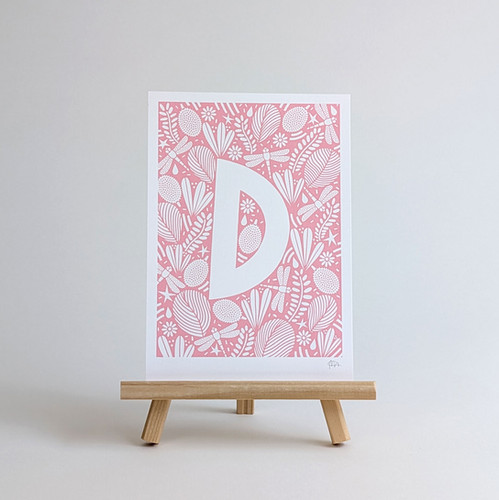 LETTER D - SCREEN PRINT | Laurie Hastings
