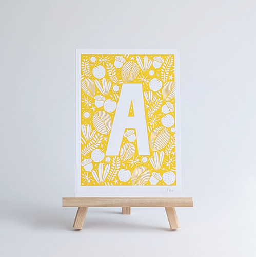 LETTER A - SCREEN PRINT | Laurie Hastings