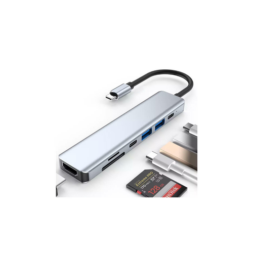 HUB Yellow Box 7 EN 1 Modelo 1 | Tecno Gadget SV