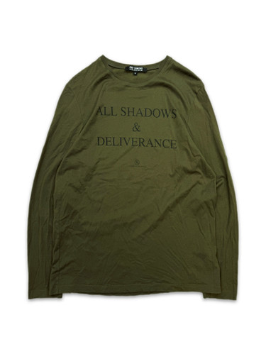 AW05 Raf Simons ‘All Shadows & Deliverance’ Green Long Sleeve | ArchiveThreads