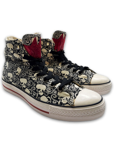 Chrome Hearts Triple Star Patch Dagger Skull Converse Sneakers ...