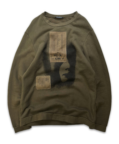 AW05 Raf Simons ‘Alamo’ History of My World Patchwork Crewneck ...