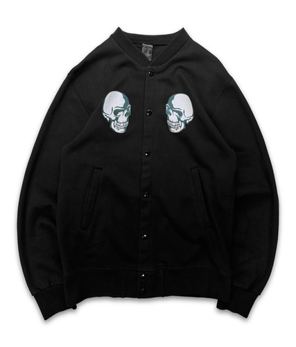 SS04 Number (N)ine ‘Double Skull’ Rockstar Graphic Bomber Jacket ...