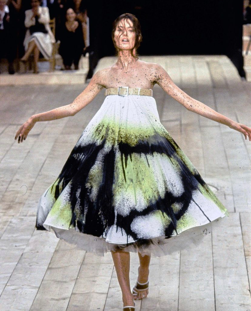 How Alexander McQueen Painted a Dress With Robots