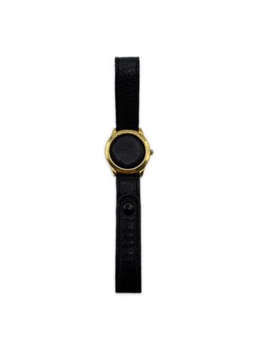 Maison Margiela Faceless Gold Leather Watch Bracelet | ArchiveThreads