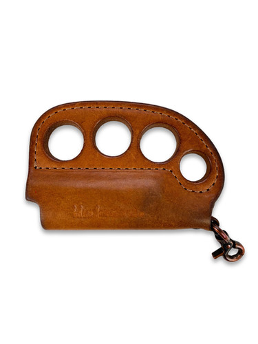 Blackmeans Leather Brass Knuckle Duster Lighter Holder | ArchiveThreads