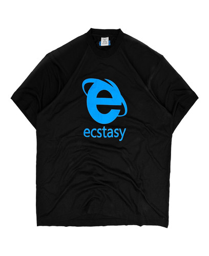 SS20 Vetements ‘Ecstasy’ Logo Oversized Graphic T-Shirt | ArchiveThreads