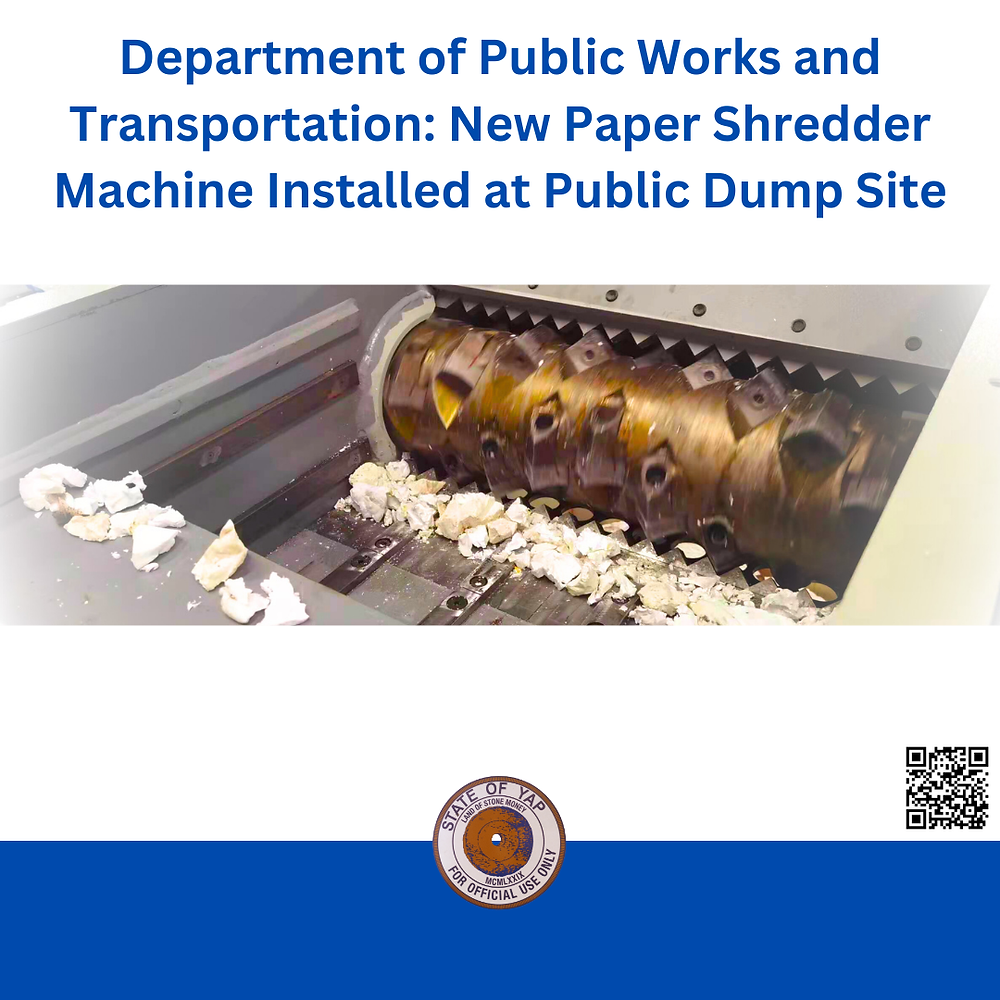 Department of Public Works and Transportation: New Paper Shredder ...