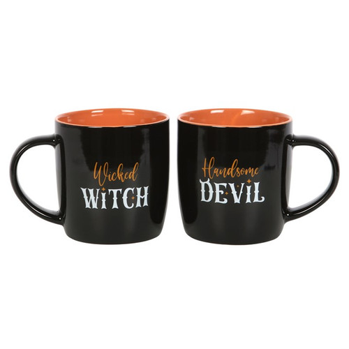 Wicked Witch and Handsome Devil Mug Set | Earthly Creations