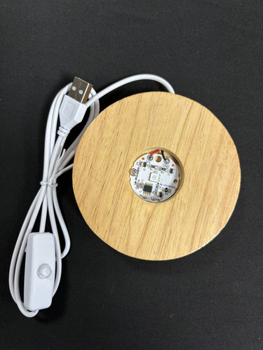 Multi-Coloured LED - USB Light Stand - Round | Earthly Creations