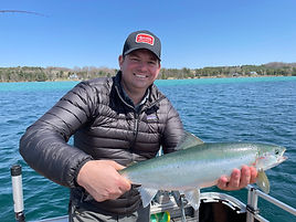 Brown Trout & Atlantic Salmon Fishing in Torch Lake | Fish With Jim ...