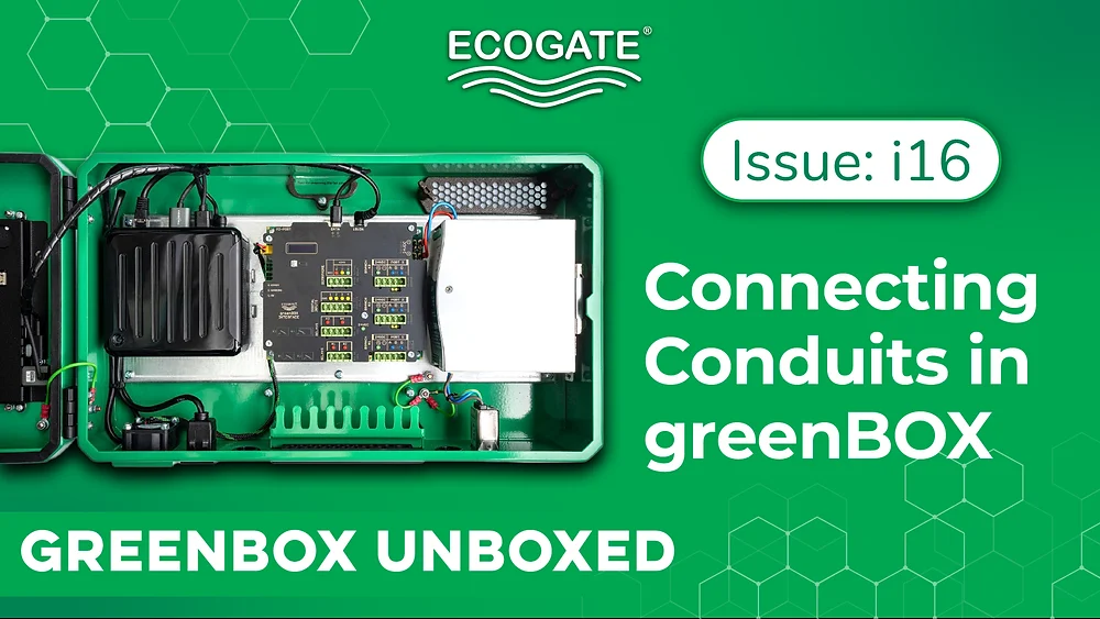 Connecting greenBOX Cables by Using Conduits