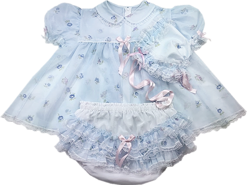 Baby Lavender Chiffon Dress Set | dreamyncreamyab