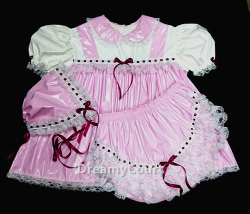Adult Sissy baby PVC dress Set | dreamyncreamyab