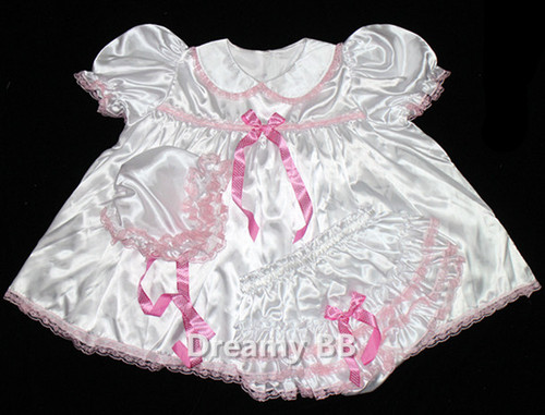 Adult Satin Baby Dress Set | dreamyncreamyab