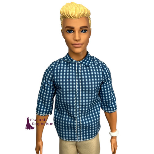 Barbie (2017) - Fashionistas Ken Doll - #7 'Preppy Check' Doll #FNH39 ...
