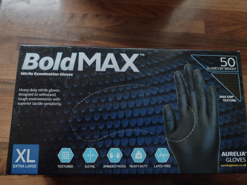 Aurelia Bold Max Black Nitrile gloves. | Cornish Cabbage Plants | Buy ...