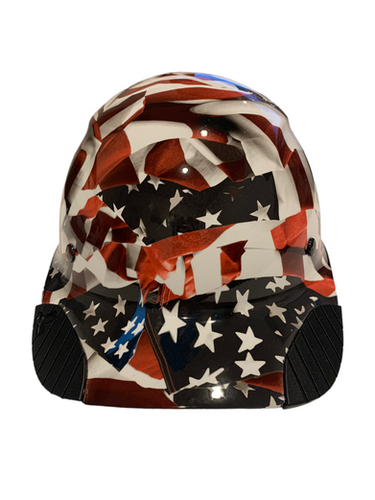 Hydro Dipped Lift Cap Style Black And White American Flags 50 Fifty ...