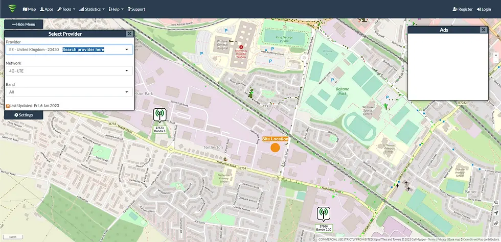 How to Use CellMapper to Find the Location of a Cellular Mast
