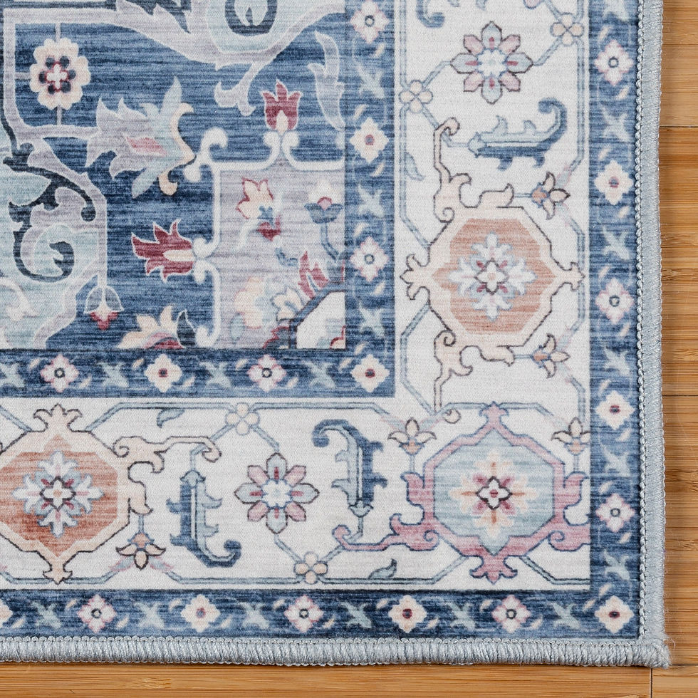 Zeno Blue | Crystal Print |AREA/ACCENT RUG | Gertmenian