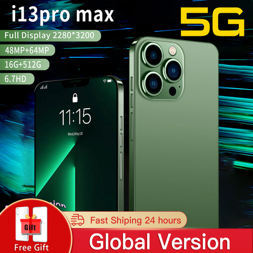 i13 Pro Max 5G 16GB+512GB global version. qualcomm 888 deca core ...