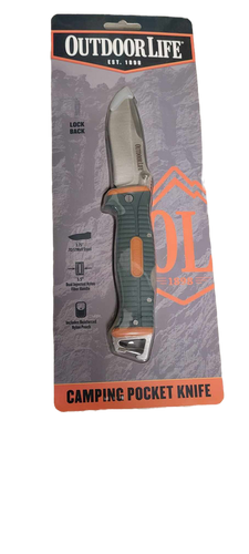 Outdoor Life Camping Pocket Knife Lock Back | REDNECK Centric