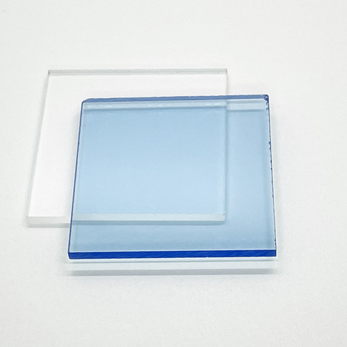 1/8" Fluorescent Blue Transparent Acrylic | Cerulean Tides