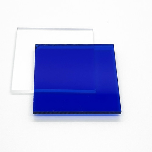 Deep Blue Transparent Acrylic | Cerulean Tides