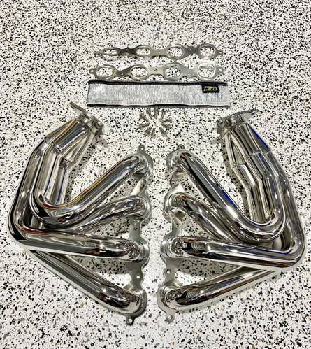 2020-2022 Corvette C8 Headers Mirror Polished Chrome | FABTECH-PERFORMANCE