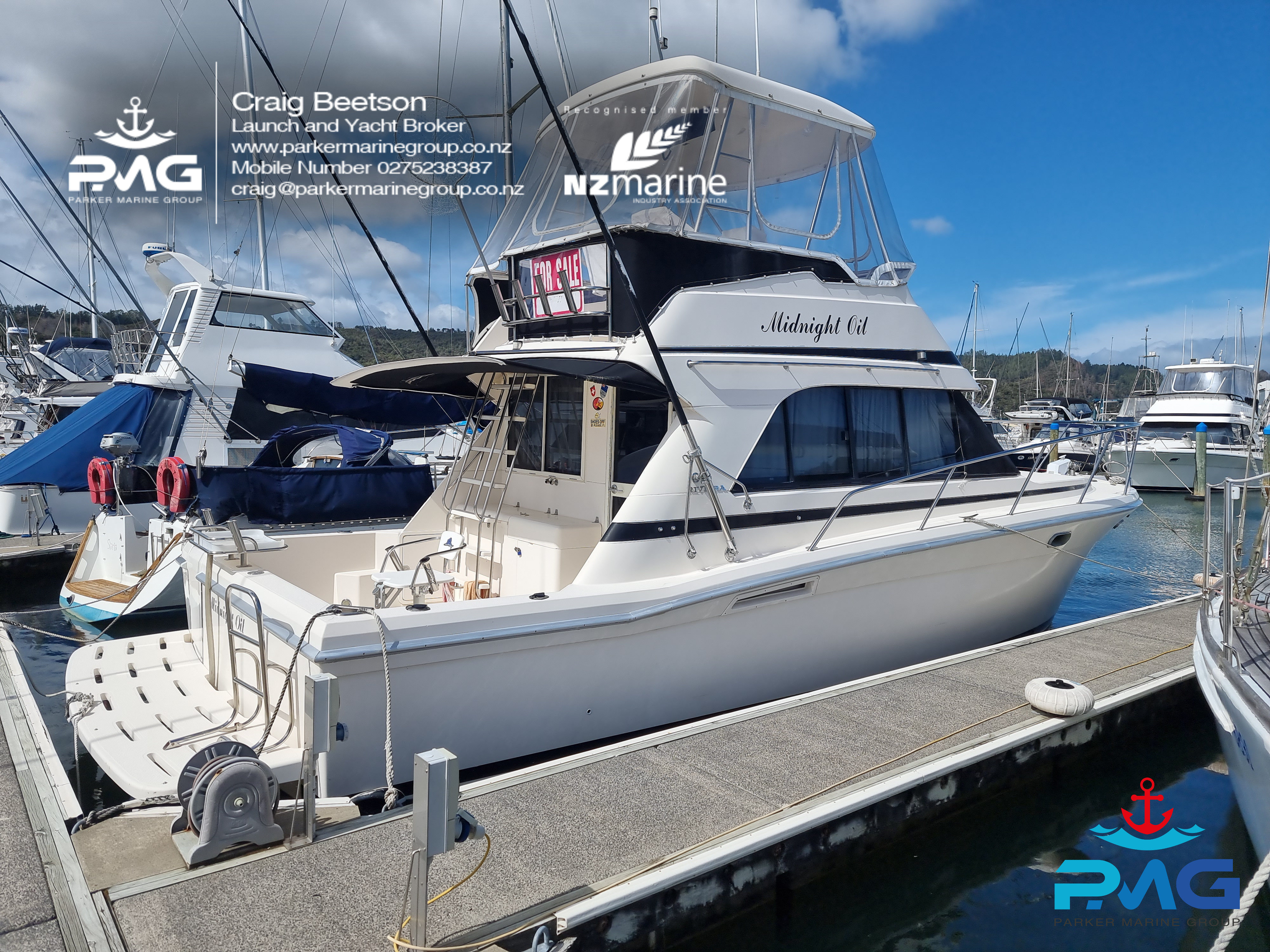 1994 Riviera 33 | Parker Marine Group | Craig Beetson | Whitianga