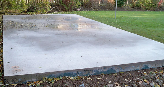 solid concrete base