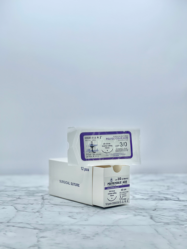 PGA Surgical Suture (3/8 Circle Needle) | MD - Apollo Dental