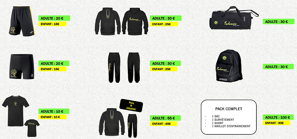 BOUTIQUE | talence volley