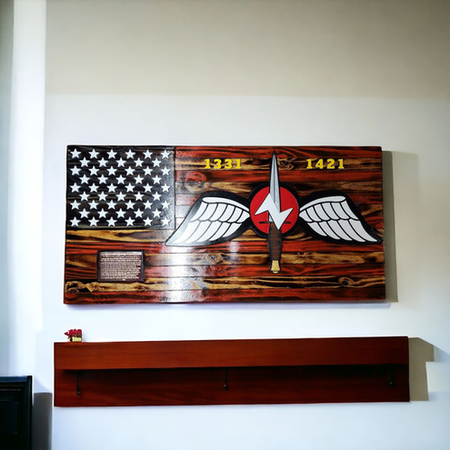 American Flag Plaque with Custom 3D Design| Logos | (2ft x 4ft ...
