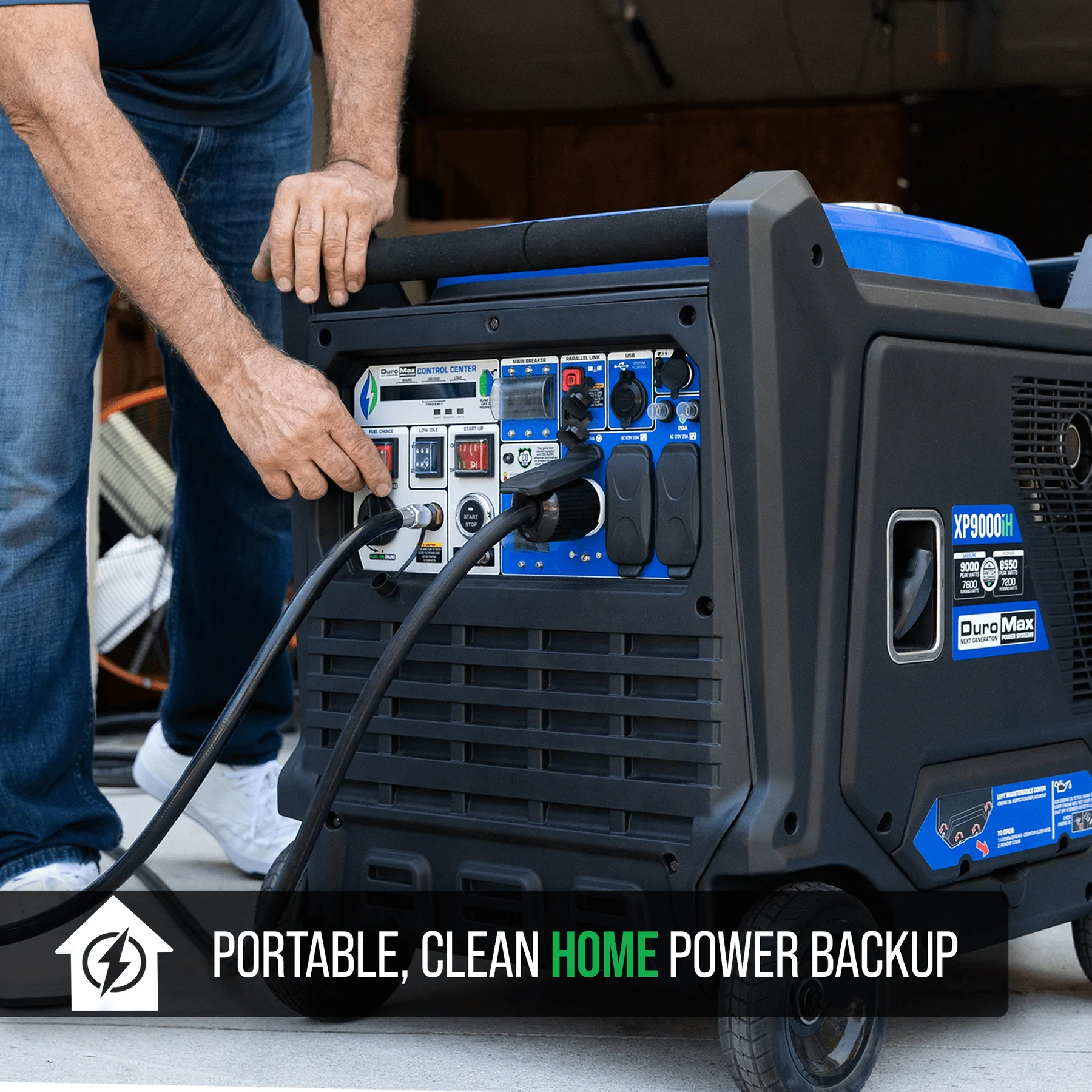 Duromax 9,000 watt dual fuel inverter generator | Conspec Limited Berm