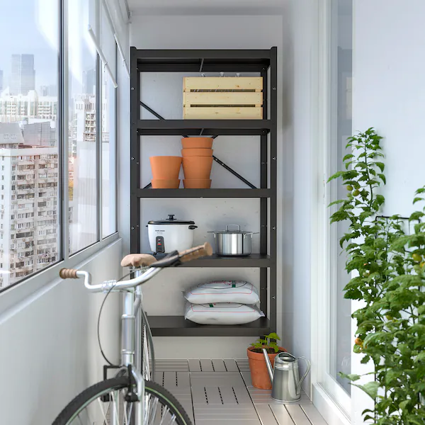 Ikea Bror Black Shelf Unit Conspec Limited Berm