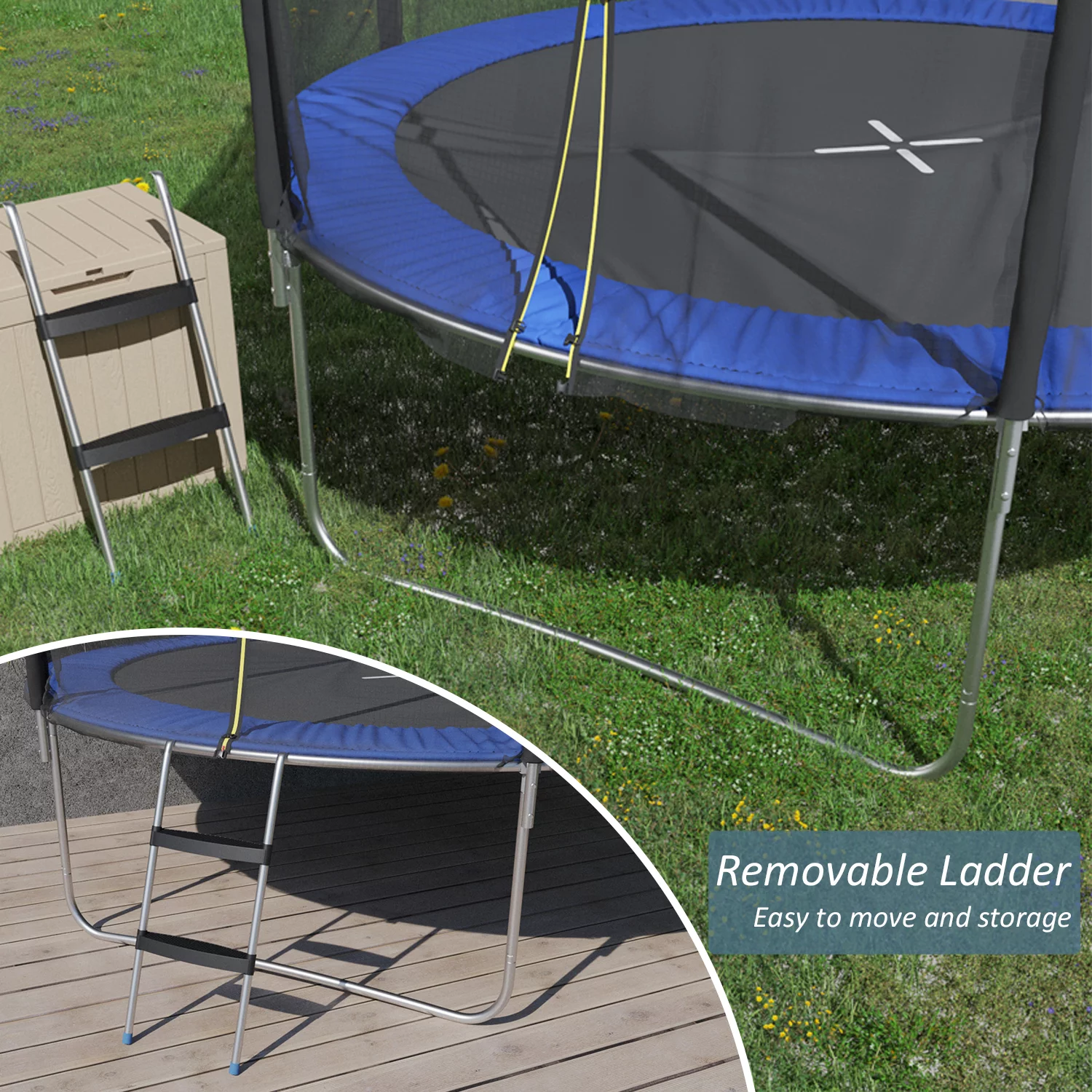 Devoko 10ft trampoline with safety enclosure | Conspec Limited Berm
