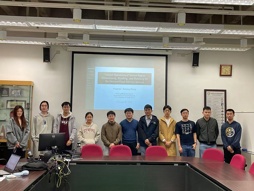 Student Seminar by Mr. Kaihang Zhang on Feb 27, 2025 4PM