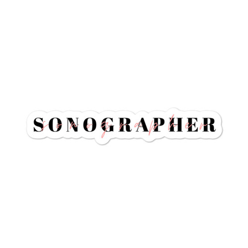 Sonographer Sticker | Sonography101