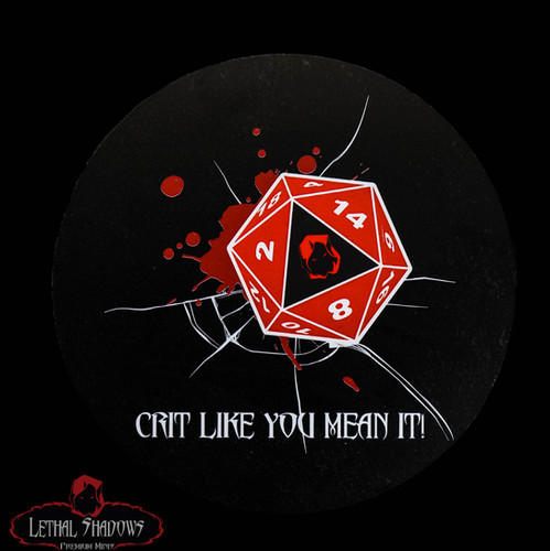 Crit Like You Mean It! Sticker | Lethal Shadows
