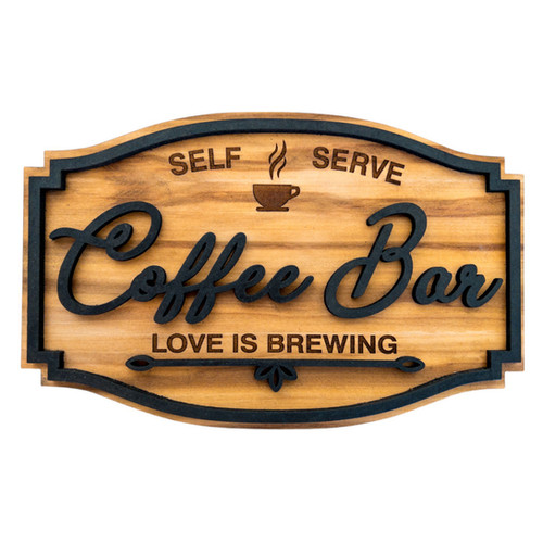Skilt Kaffe Bar | BrenRaven Danmark