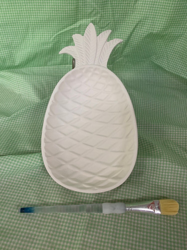 pineapple plate | paintedplatepottery