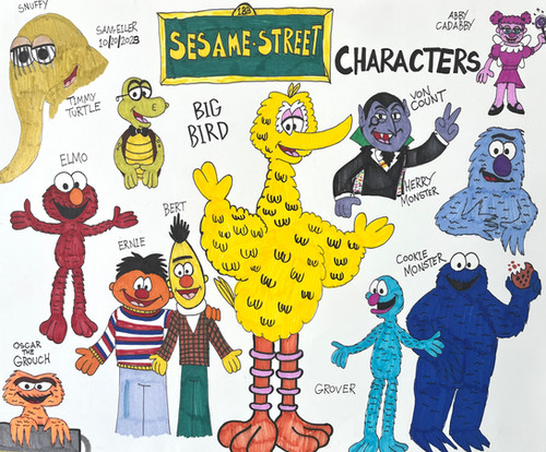 "Sesame Street Characters" by Sam Eiler | sagestudioatx