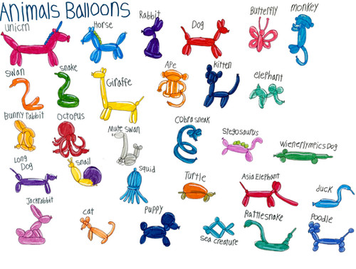 "Animals Balloons" by Yesenia Duran Fine Art Print | sagestudioatx