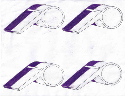 "Untitled (Purple and White Whistle Pack)" by Woodley White | sagestudioatx