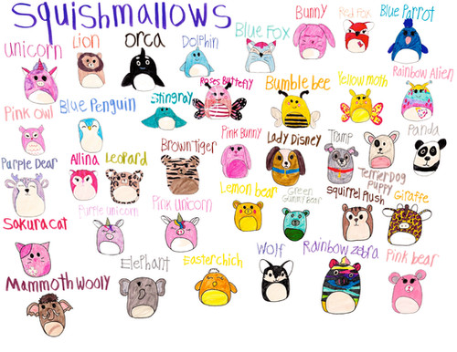 "Squishmallows" by Yesenia Duran Fine Art Print | sagestudioatx