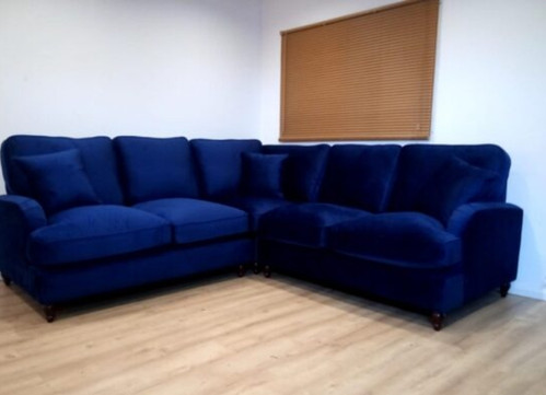 Solano royal blue corner sofa | Michael Ryan furnitu