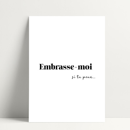 Carte Embrasse-moi | poussieredesrues